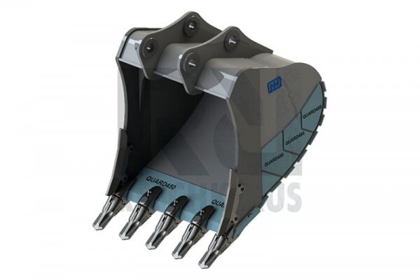 Buckets for excavators-Heavy duty bucket from RESCHKE | Kuhn